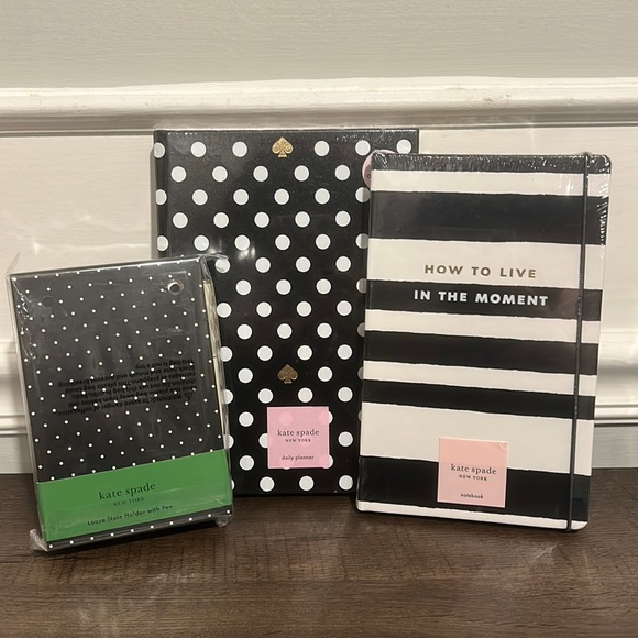 kate spade | Office | New Kate Spade Black White Set | Poshmark